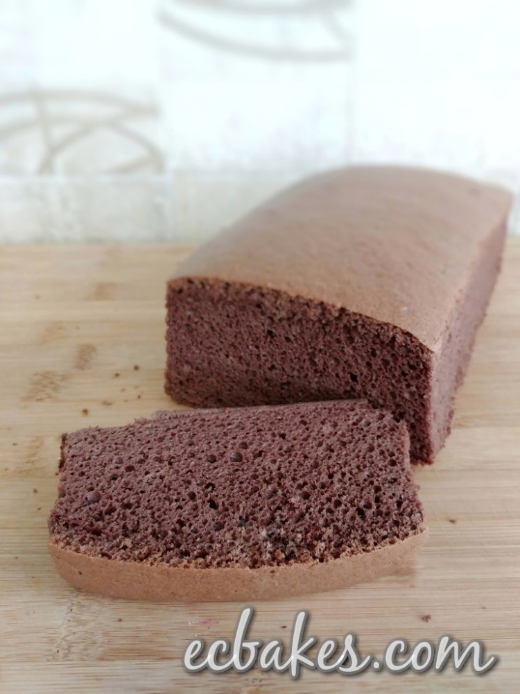 Chocolate Sponge Cake (Tang Mian Method) 燙麵法朱古力海綿蛋糕 – EC Bakes 小意思